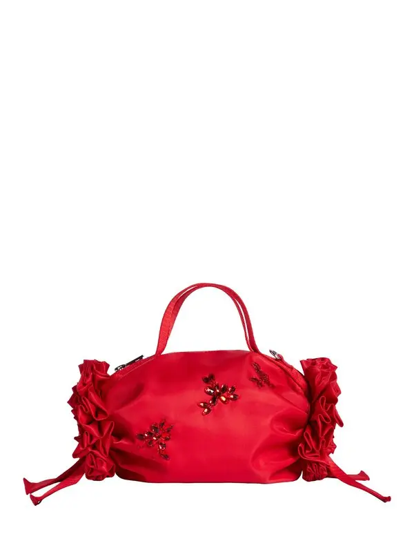 Simone Rocha Beaded Ribbon Rosette Handbag - Multicolor