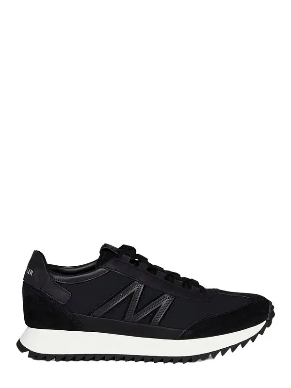 Moncler Suede And Nubuck Lace-up Sneakers - Multicolor