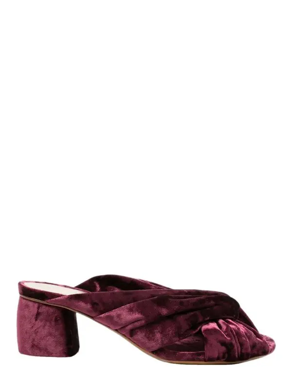 FORTE_FORTE Velvet High Heel Sandals - Multicolor