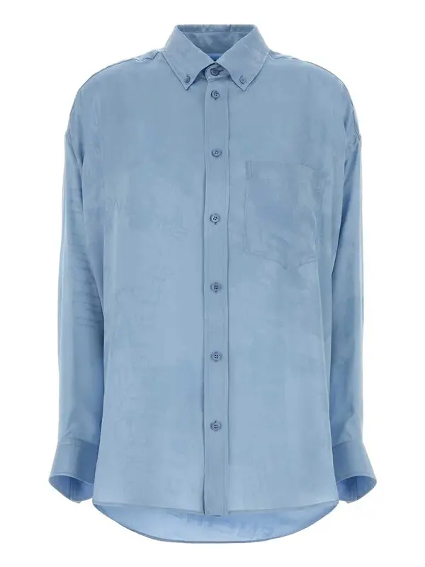Balenciaga Light Silk Shirt - Blue