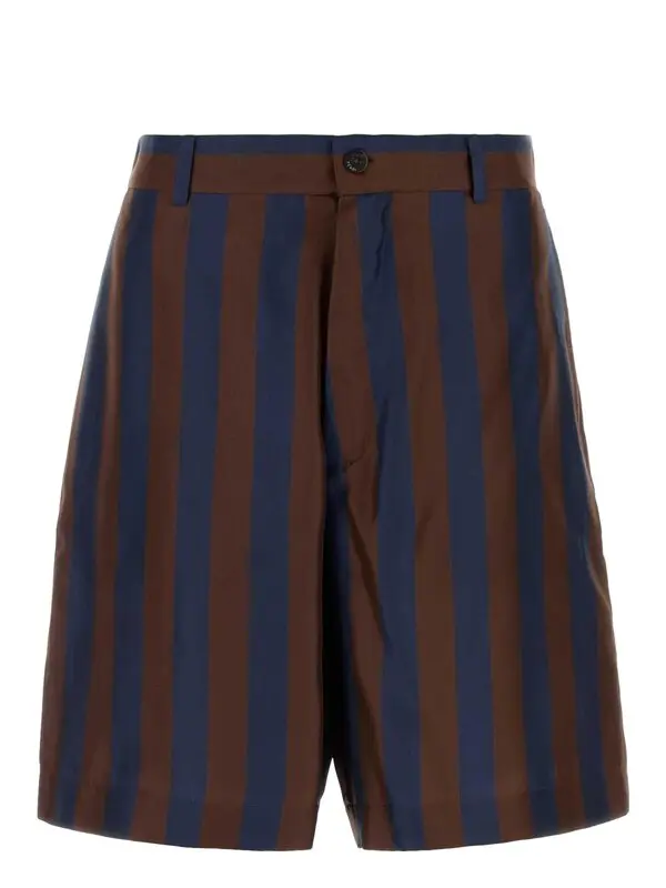Fendi Printed Silk Bermuda Shorts - Multicolor