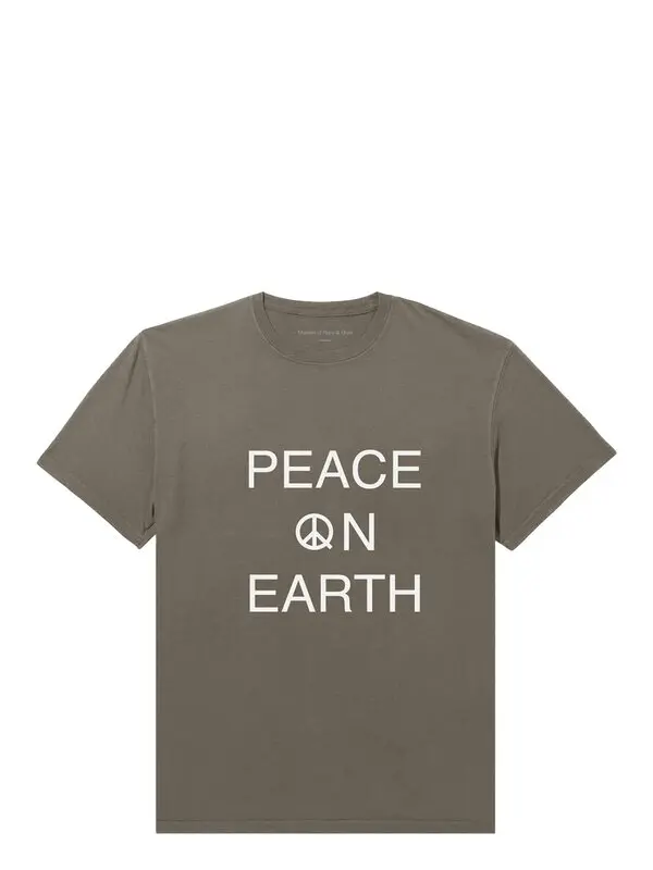 MUSEUM OF PEACE & QUIET Graphic T-shirt - Brown