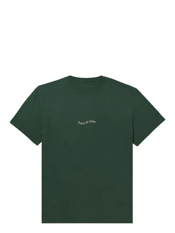 MUSEUM OF PEACE & QUIET Wordmark T-shirt - Green