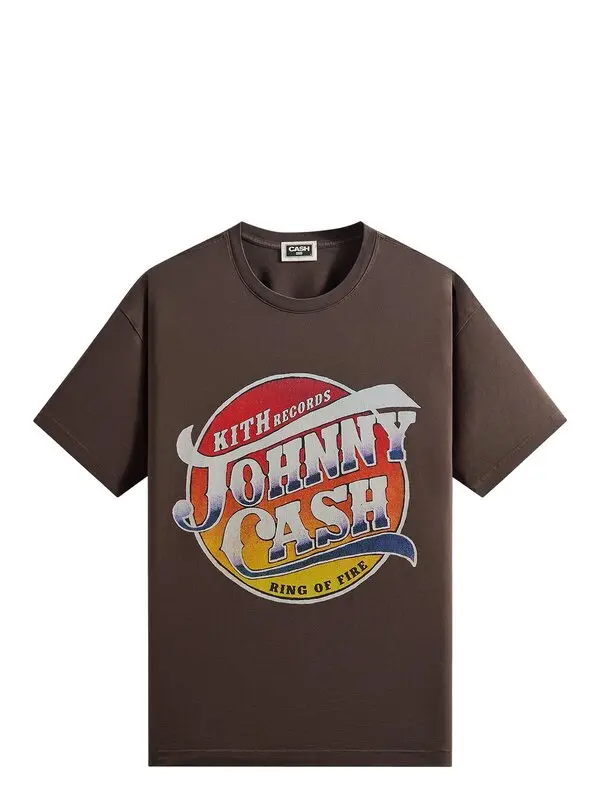 Kith Records Johnny Cash Ring Of Fire Graphic T-shirt - Brown