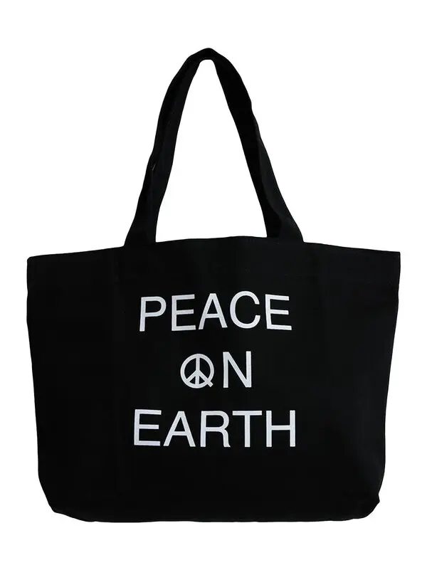 MUSEUM OF PEACE & QUIET Earth Tote Bag - Black