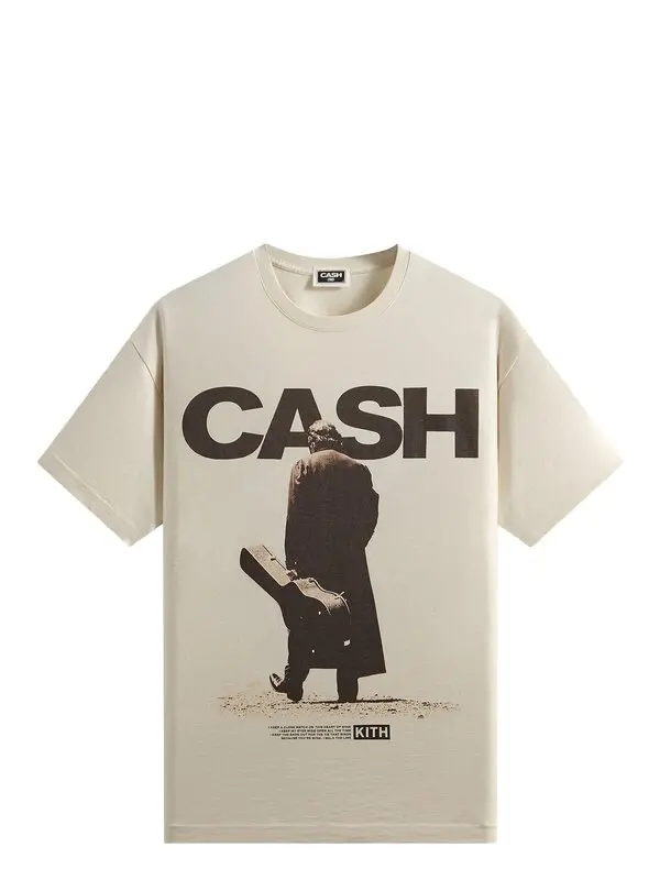 Kith X Johnny Cash "solo Desert" Graphic T-shirt - Cream