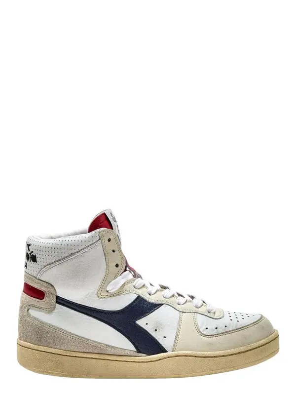 DIADORA Dino Meneghin X Mi Basket 'punched Italia' High-top Sneakers - White