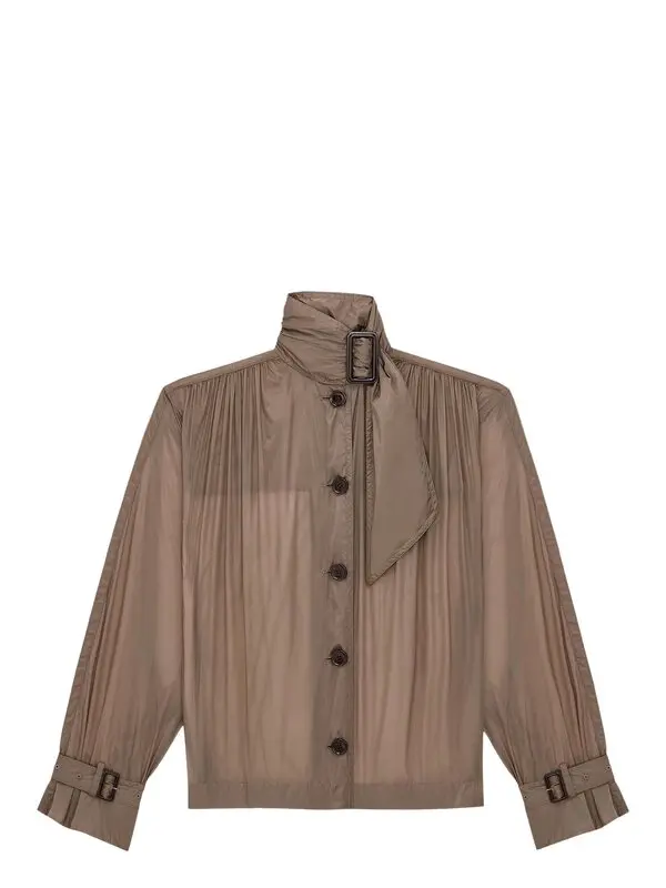 Saint Laurent Manteau Mt15 Blouse - Brown
