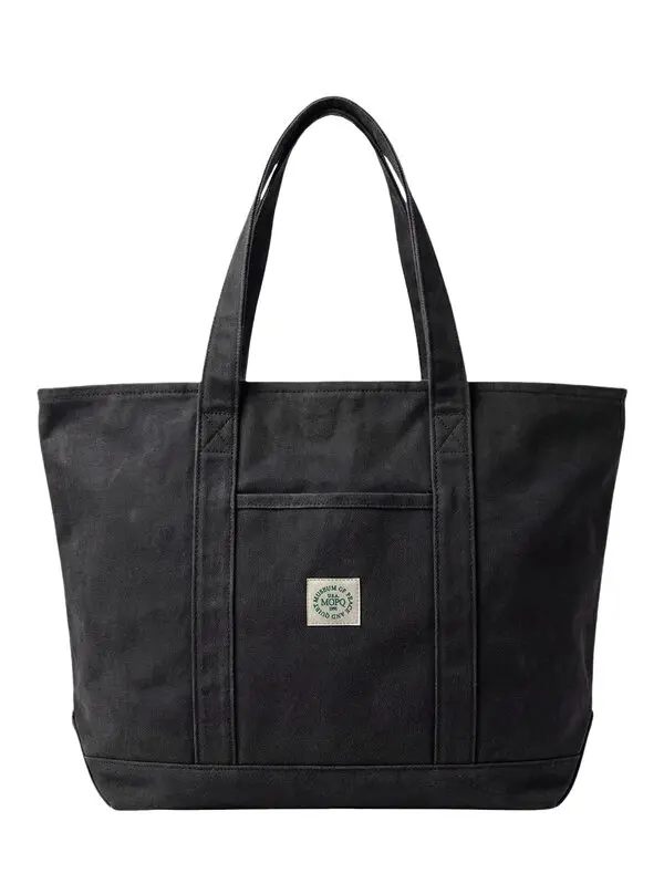 MUSEUM OF PEACE & QUIET Utility Canvas Boat Tote - Black