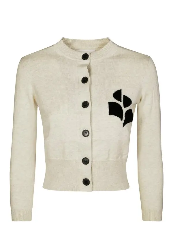 Isabel Marant Étoile Wool-cotton Knit Cardigan - Grigio