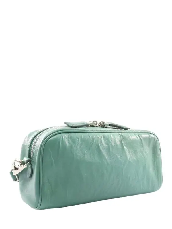 Prada Nappa Antique Shoulder Bag - Green