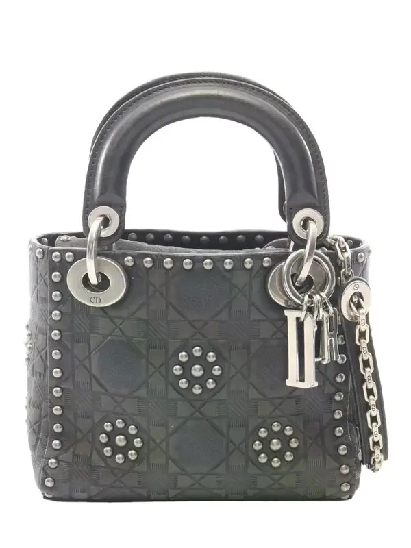 Dior 2000s Studded Tote Bag - Black