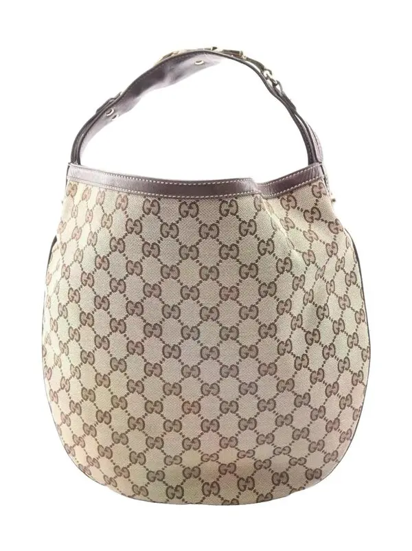 Gucci Gg Horsebit Shoulder Bag - Neutrals