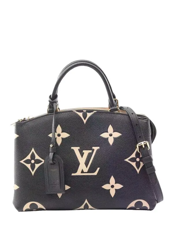 LOUIS VUITTON Monogram Empreinte Petit Palais Tote Bag - Black