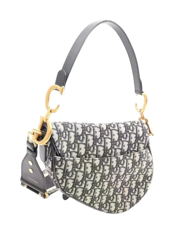 Dior Oblique Saddle Shoulder Bag - Neutrals