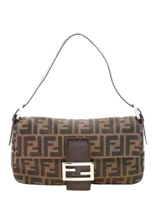 Fendi Zucca Mamma Baguette Handbag - Brown