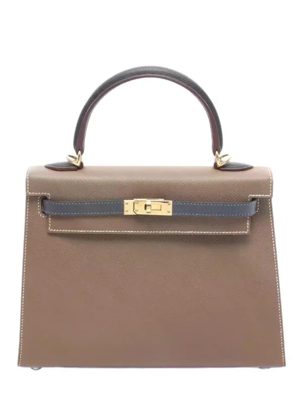 Hermès Kelly 25 Leather Tote Bag - Brown