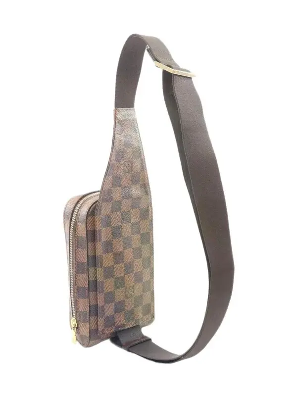 LOUIS VUITTON 2005 Geronimos Damier Ebene Belt Bag - Brown