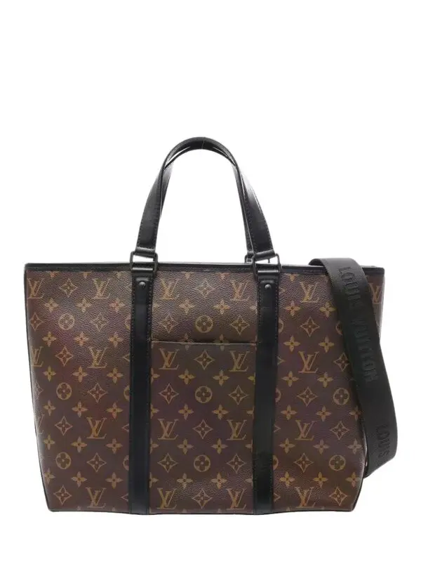 LOUIS VUITTON Monogram Macassar Tote Bag - Brown