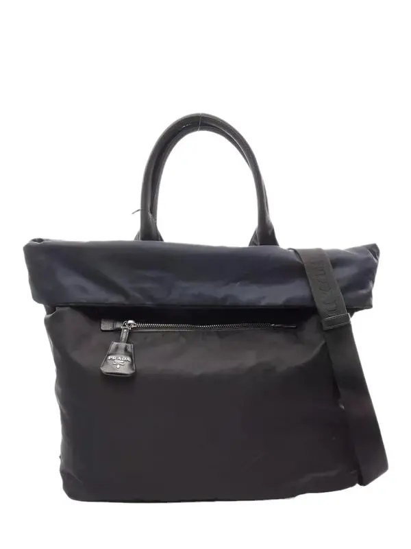 Prada 2000s Tessuto Reversible Tote Bag - Black