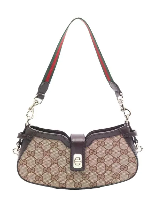 Gucci Monogram Canvas Shoulder Bag - Neutrals