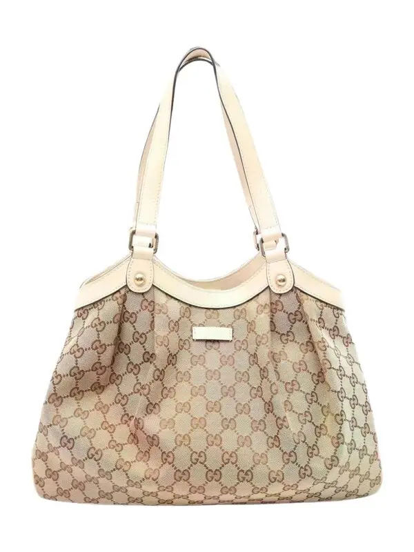 Gucci Gg Supreme Canvas Shoulder Bag - Neutrals