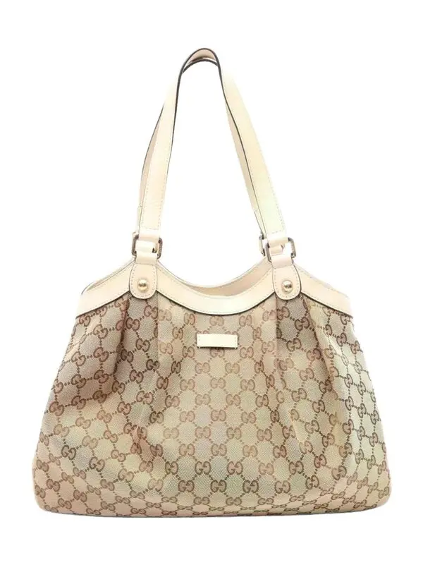 Gucci Gg Supreme Canvas Shoulder Bag - Neutrals
