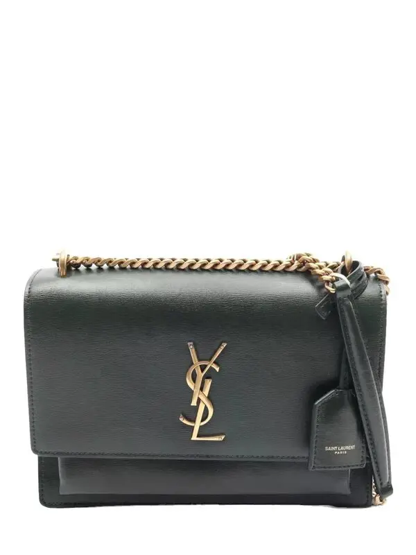 Saint Laurent Medium Sunset Chain Shoulder Bag - Green