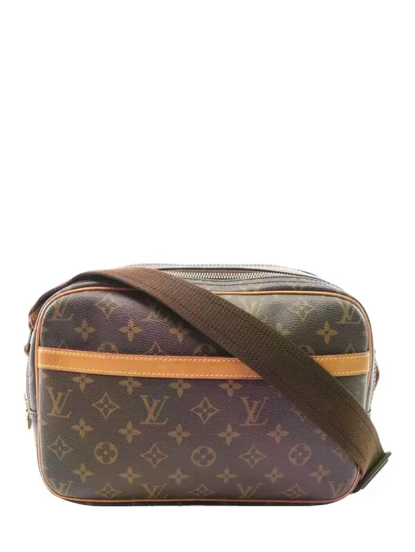 LOUIS VUITTON Monogram Reporter Pm Shoulder Bag - Brown