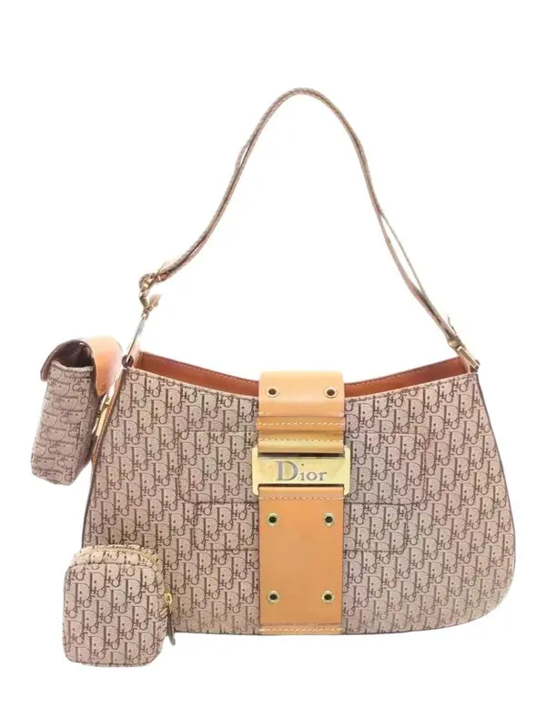 Dior Trotter Monogram Shoulder Bag - Neutrals