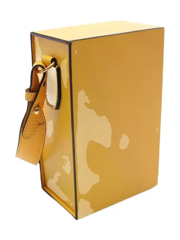 Fendi Box Leather Shoulder Bag - Yellow