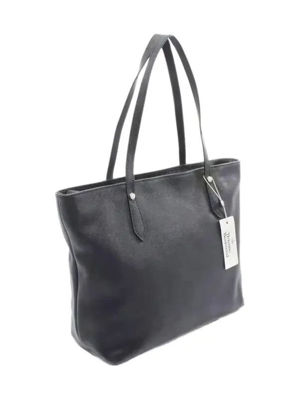 VIVIENNE WESTWOOD Orb Plaque Tote Bag - Black