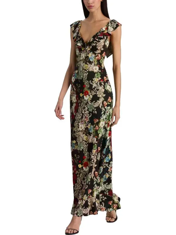 Alice + Olivia Gemma Maxi Dress - Black