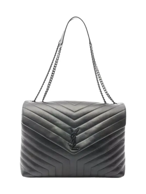 Saint Laurent Lulu Chain Shoulder Bag - Black