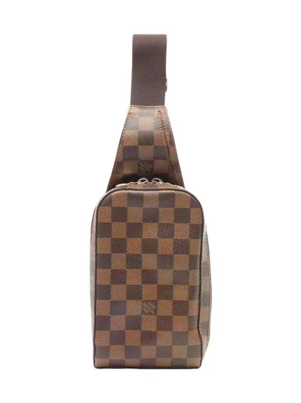 LOUIS VUITTON 2001 Geronimos Damier Ebene Canvas Backpack - Brown