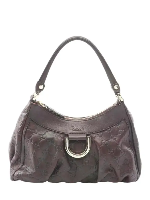Gucci Guccissima Leather Shoulder Bag - Brown