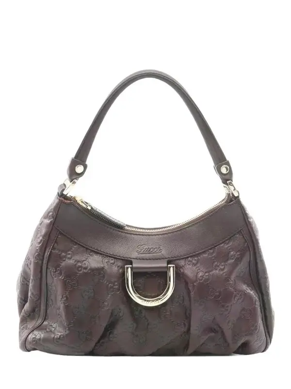 Gucci Guccissima Leather Shoulder Bag - Brown