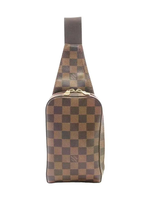 LOUIS VUITTON 2004 Geronimos Damier Ebene Belt Bag - Brown