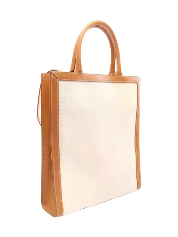 Celine 2000 Small Vertical Cabas Tote Bag - White