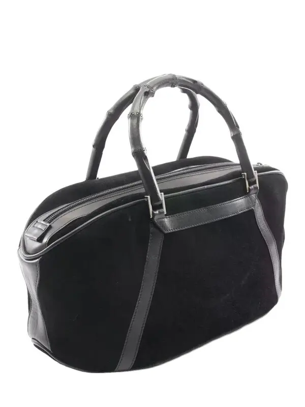 Gucci Bamboo Handle Shoulder Bag - Black