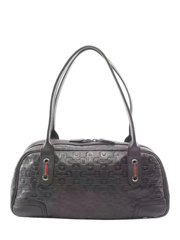 Gucci 2000s Mini Sherry Line Boston Handbag - Brown