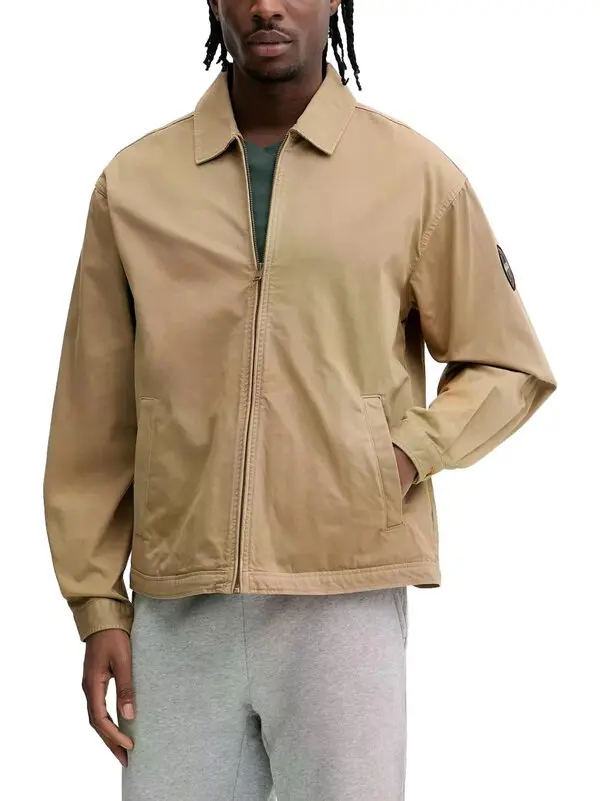 NAPAPIJRI Logo-patch Zip-up Jacket - Neutrals