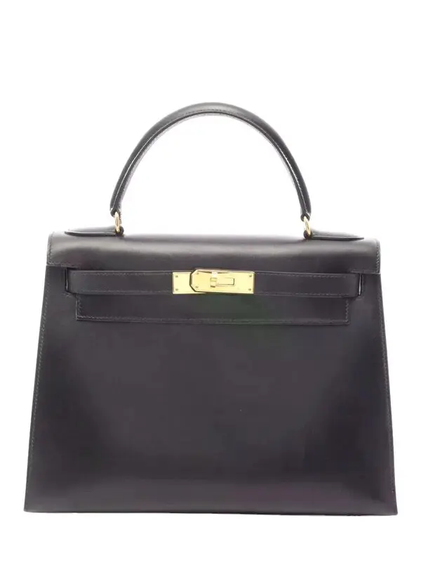 Hermès 1995 28 Kelly 2-way Tote Bag - Black