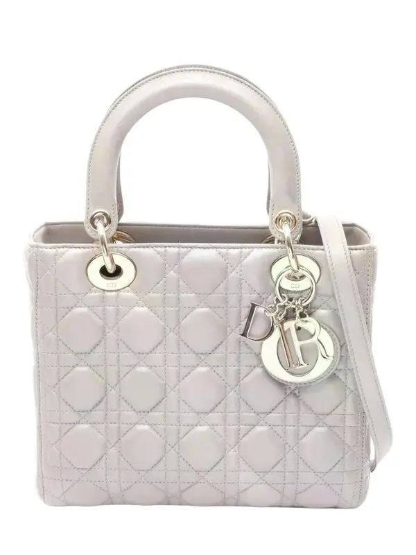 Dior Lady Tote Bag - Grey