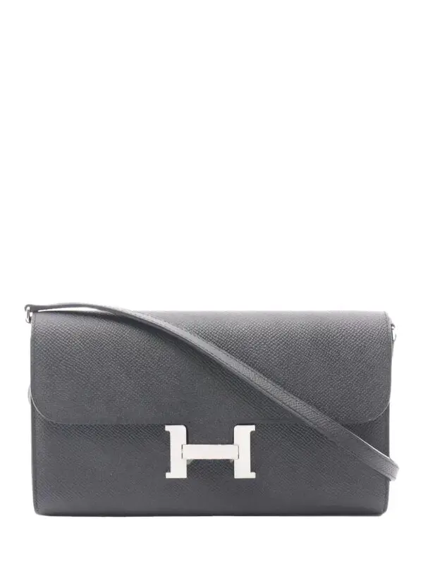 Hermès Constance To Go Leather Shoulder Bag - Black