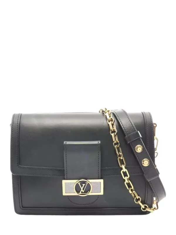 LOUIS VUITTON Dauphine Leather Two-way Shoulder Bag - Black