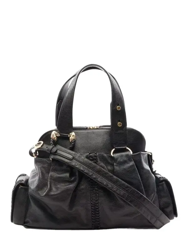 BVLGARI Leather Tote Bag - Black