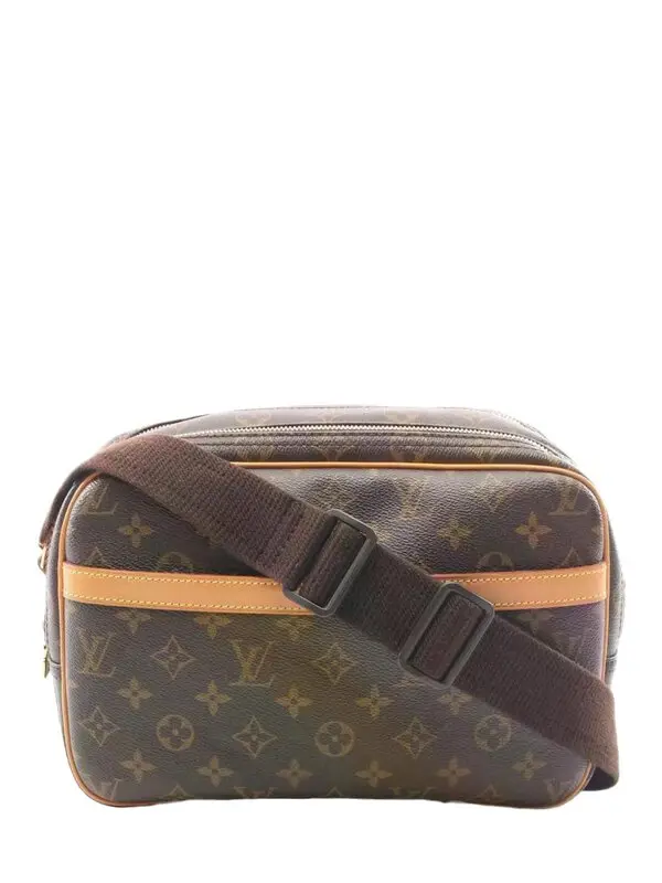 LOUIS VUITTON Monogram Reporter Pm Shoulder Bag - Brown