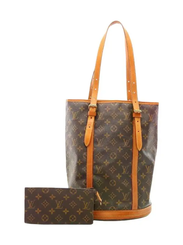 LOUIS VUITTON Monogram Canvas Bucket Gm Shoulder Bag - Brown
