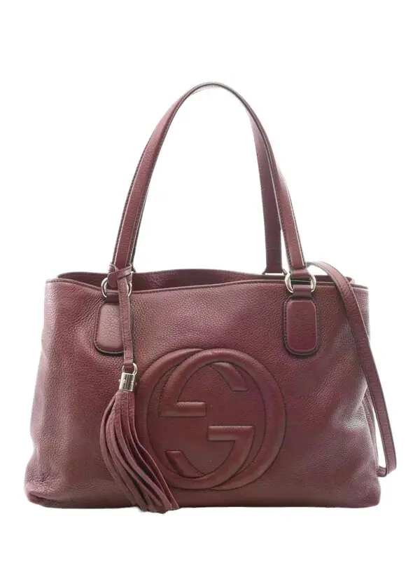 Gucci Soho Interlocking G Tote Bag - Red